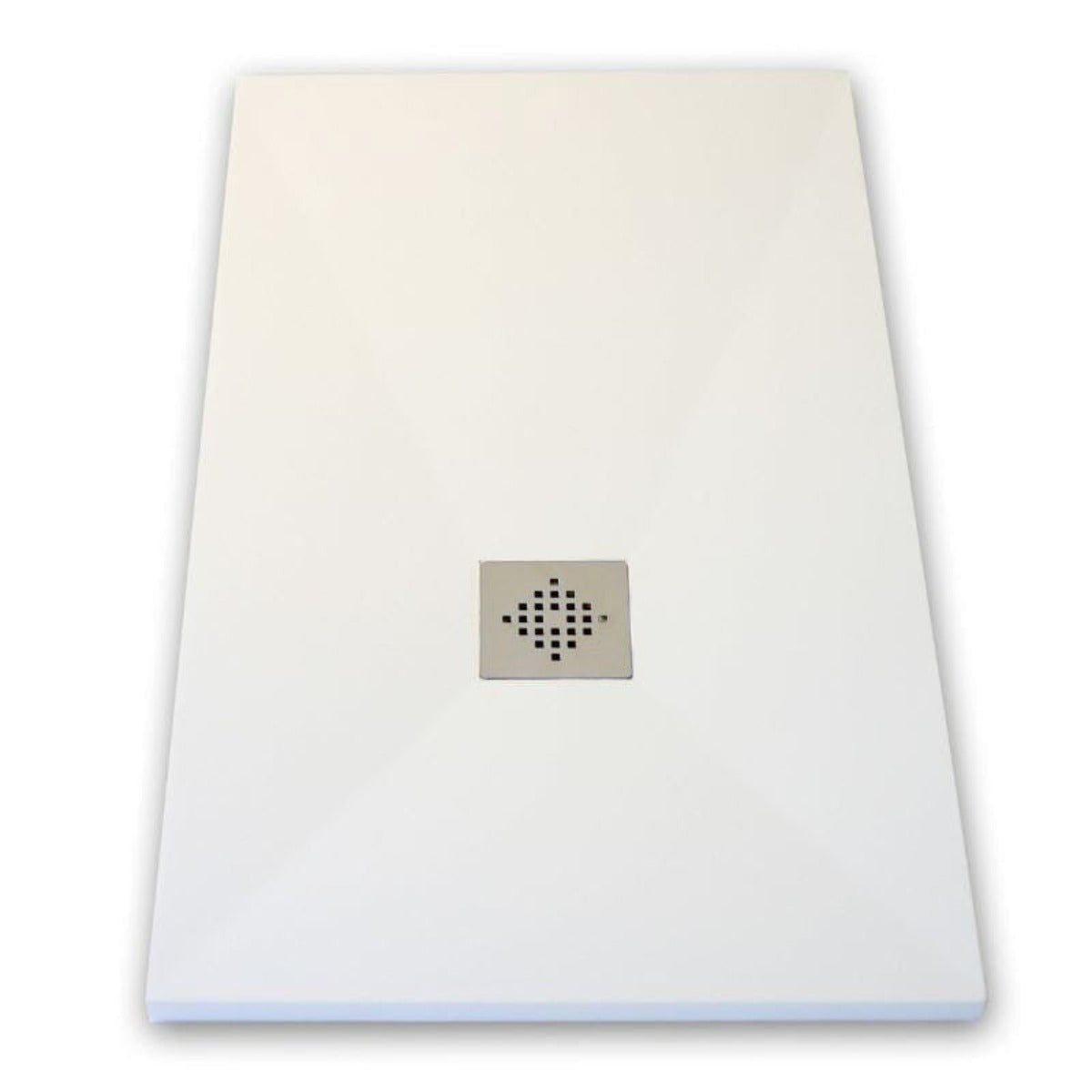 Receveur de douche extra plat PURE en résine surface ardoisée blanc ...